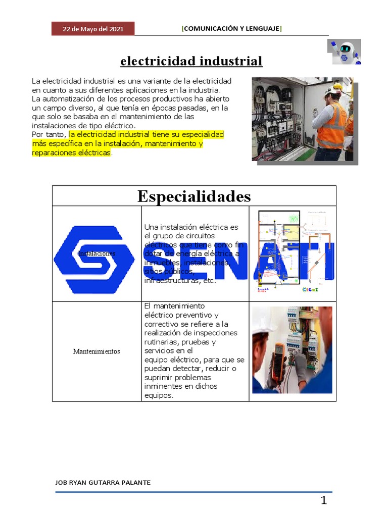 Electricidad Industrial | PDF | Ingenieria Eléctrica | Electricidad