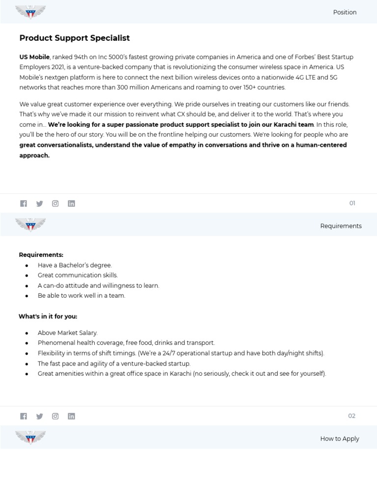 Product Support Specialist - Job Description | PDF | Service Industries ...