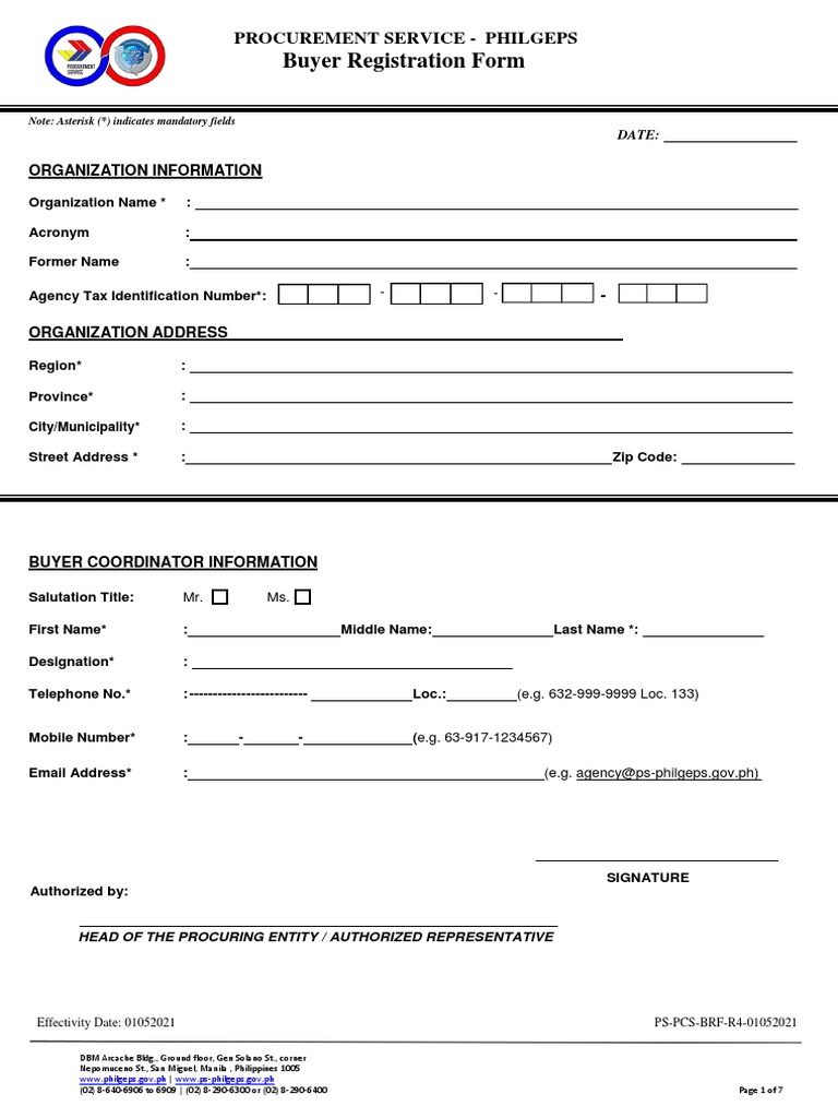 Buyer Registration Form | PDF | Privacy | Damages