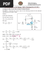 BJT-BIAS - Problems & Solutions | PDF | Bipolar Junction Transistor | Electronics