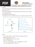 BJT-BIAS - Problems & Solutions | PDF | Bipolar Junction Transistor | Electronics
