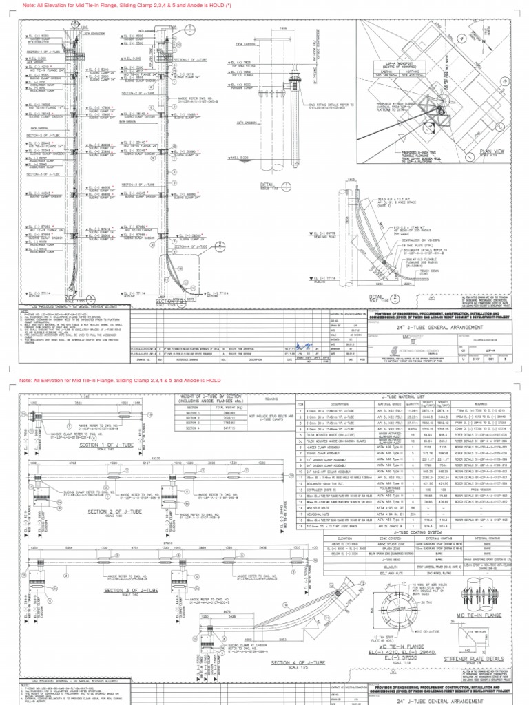 Jtube & Clamp IFR Drawing - RevB (Comment For Shopdrawing Preparation ...