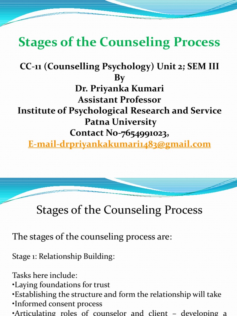 Stages of The Counseling Process | PDF | Counseling Psychology ...