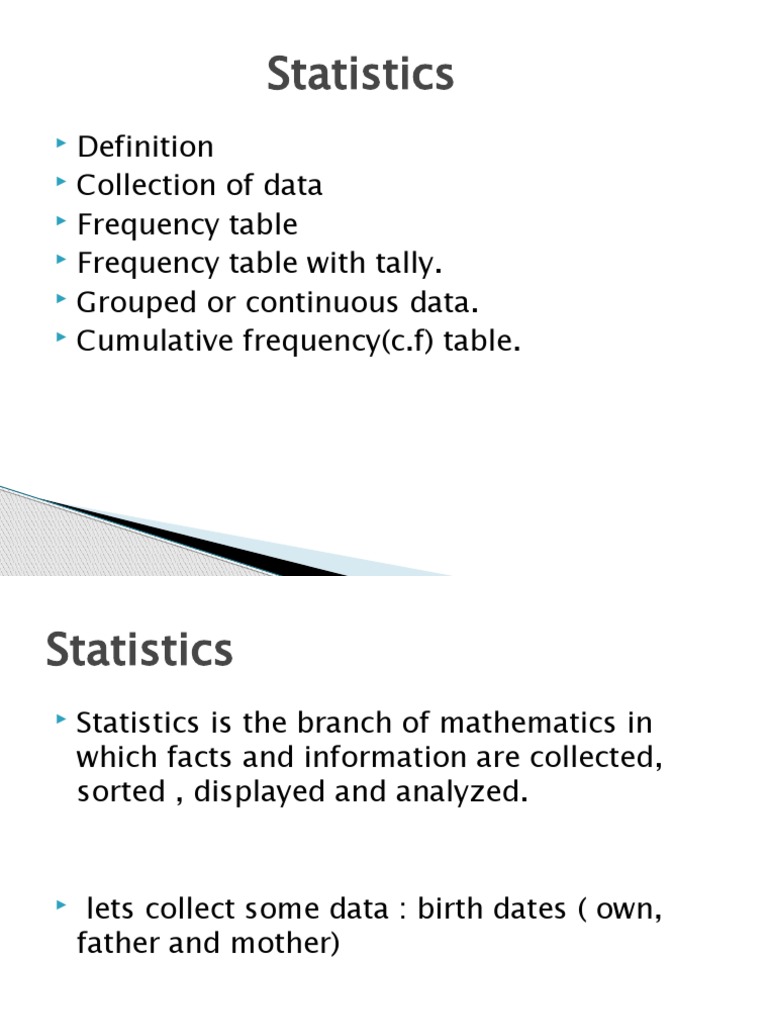 Statistics Grade 8 | PDF