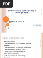 Family Planning Client Assessment Form 1 | PDF | Pregnancy | Vagina