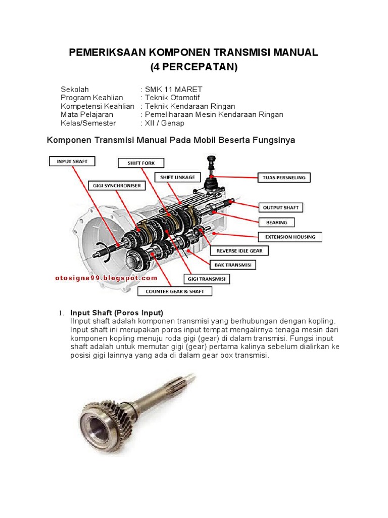 Modul Transmisi Manual | PDF