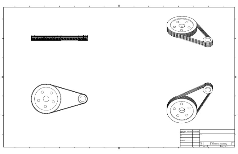 V Belt Drive Assembly Diagram | PDF