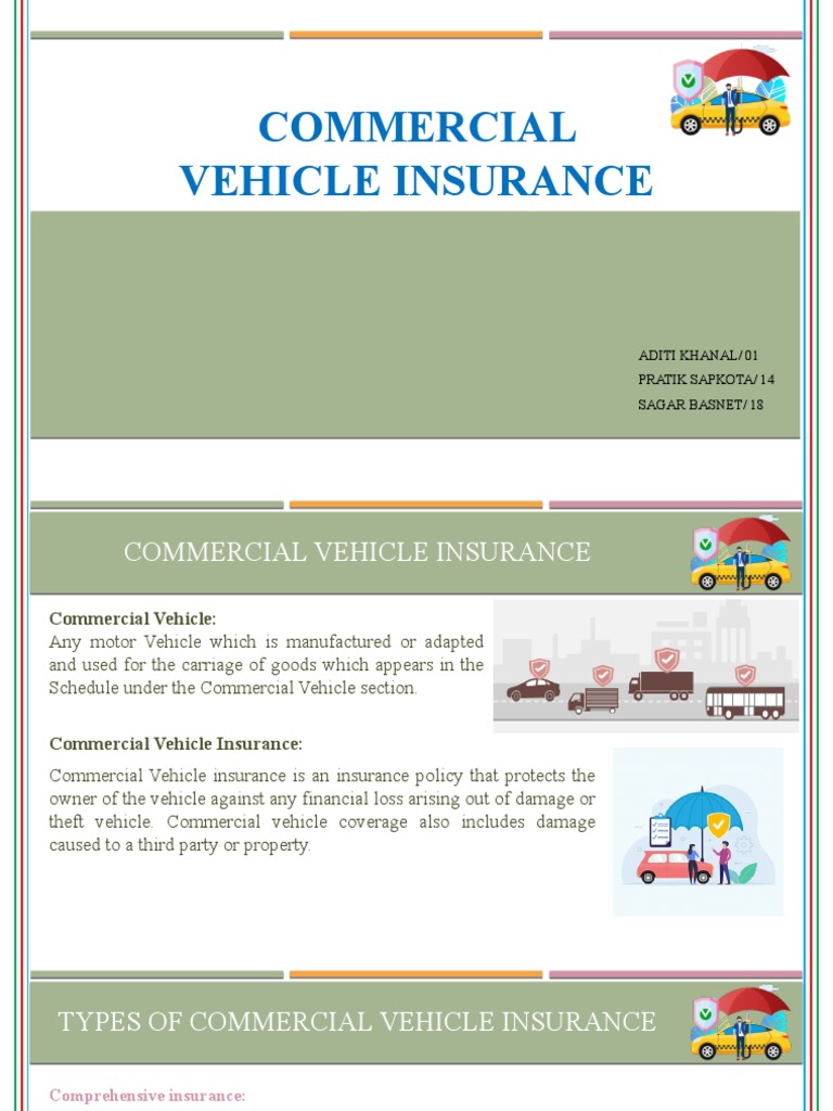 Commercial Vehicle Insurance Guide | PDF | Vehicle Insurance | Insurance