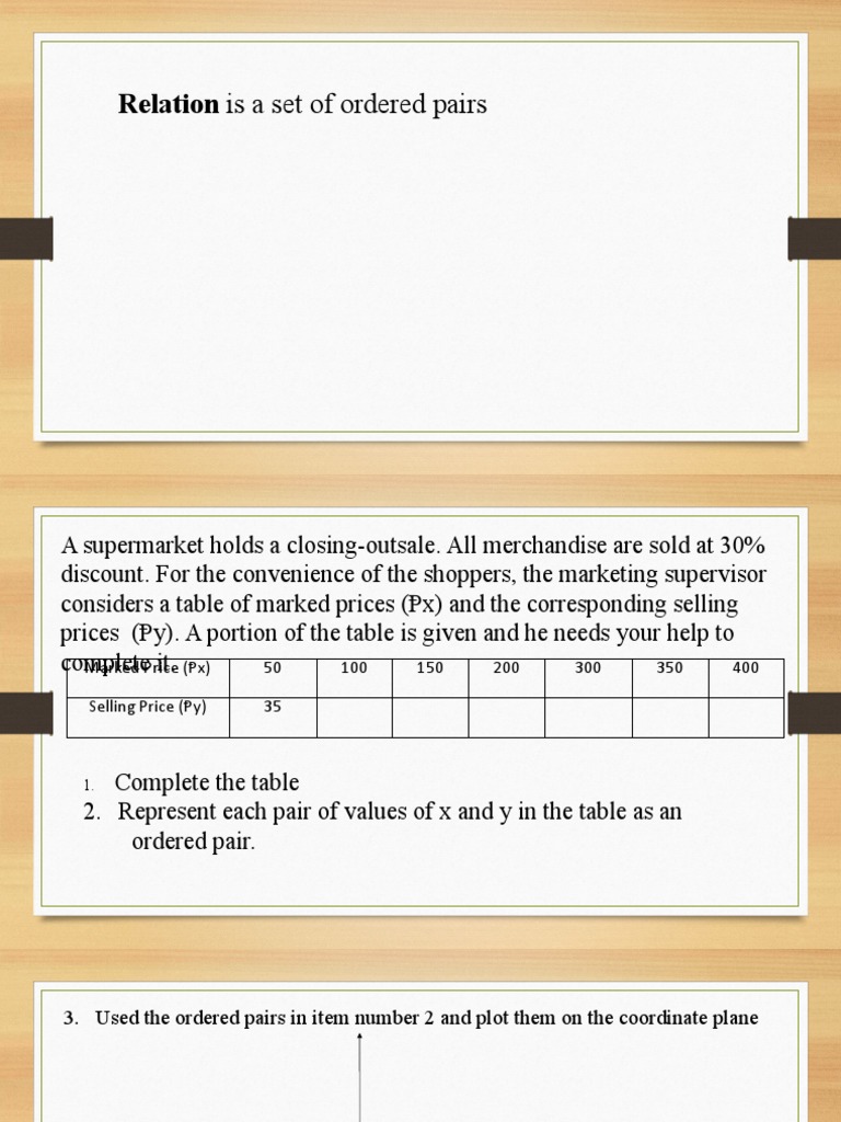 Relation Is A Set of Ordered Pairs | PDF | Function (Mathematics ...