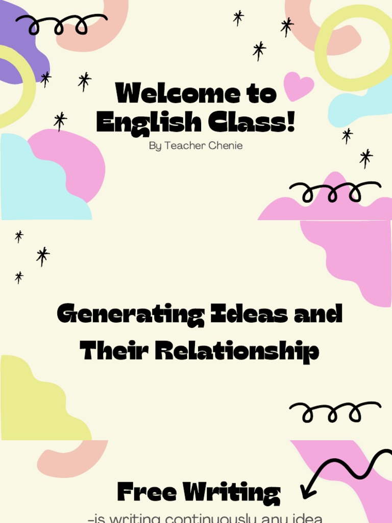 Generating Ideas for Writing Techniques | PDF | Chart | Infographics