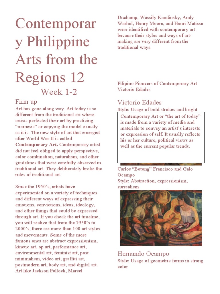 Contemporary Philippine Arts From The Regions 12 | PDF | Abstract Art ...