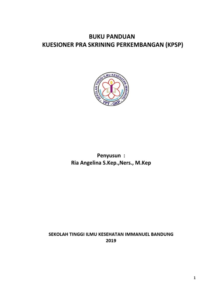 Panduan KPSP untuk Skrining Perkembangan Anak | PDF