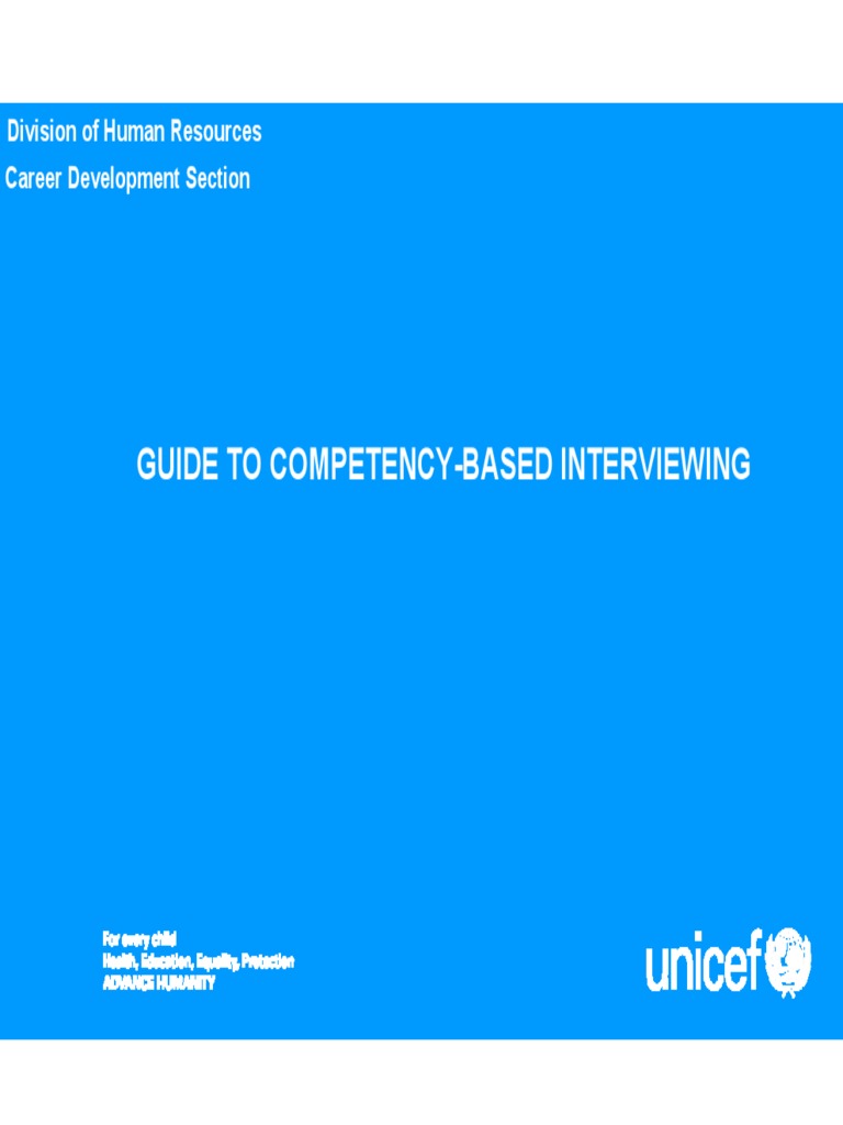 Guide To Competency-Based Interviewing - Vdbio | PDF | Competence ...