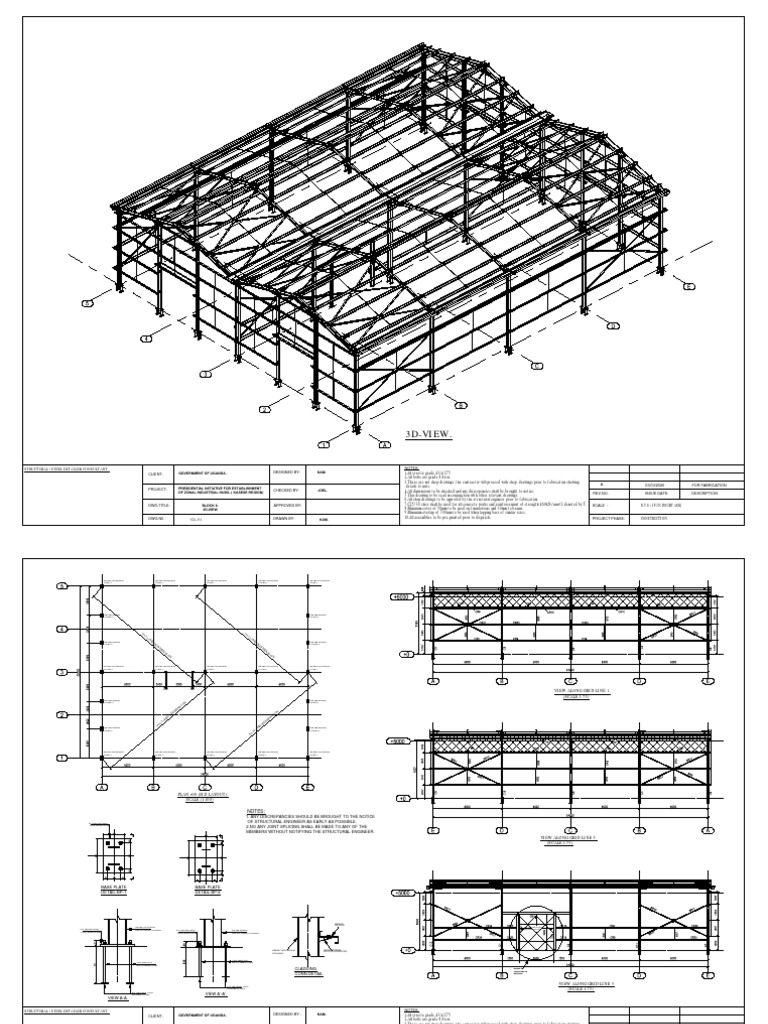 Sample Steel Drawings | PDF | Design | Structural Engineering