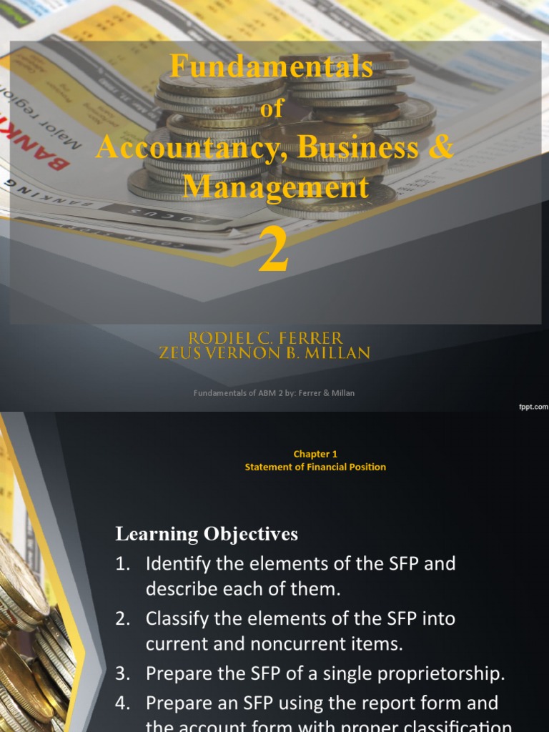 Chapter 1 - Statement of Financial Position | Download Free PDF | Balance Sheet | Economies