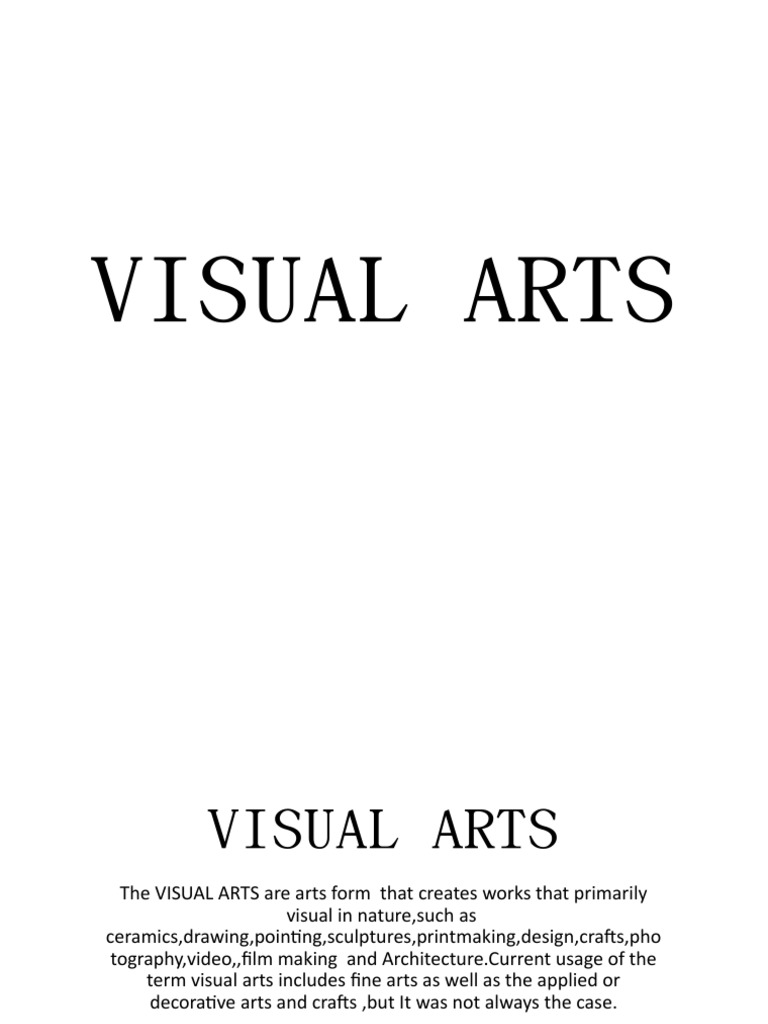 Visual Arts | PDF | The Arts | Aesthetics