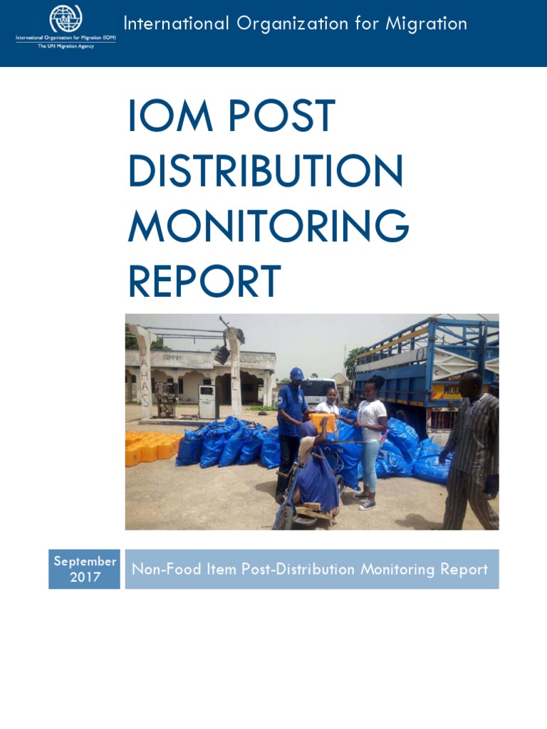 Non-Food Item Post-Distribution Monitoring Report | PDF | Sampling ...