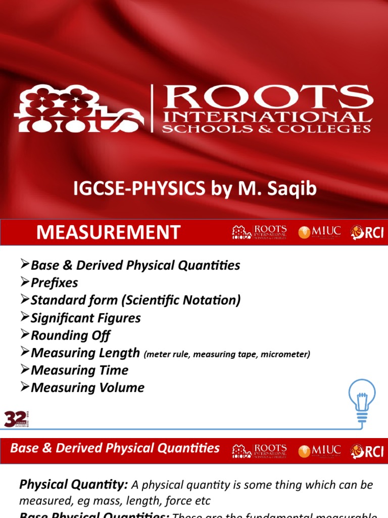 Measurement Fundamentals: An Overview of Key Concepts Related to the ...