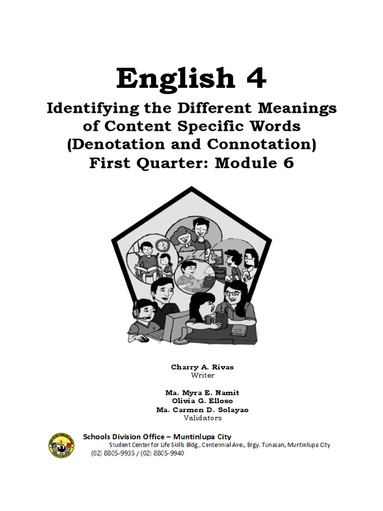 English 4: First Quarter: Module 6 | PDF | Word