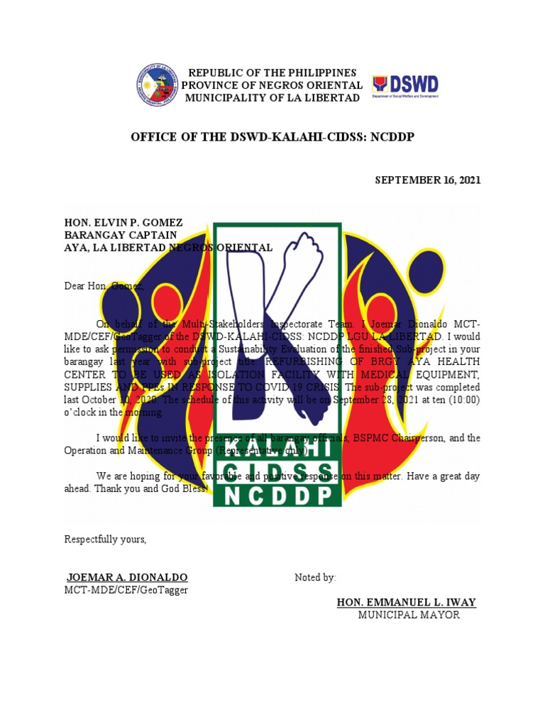 Communication Letter | PDF