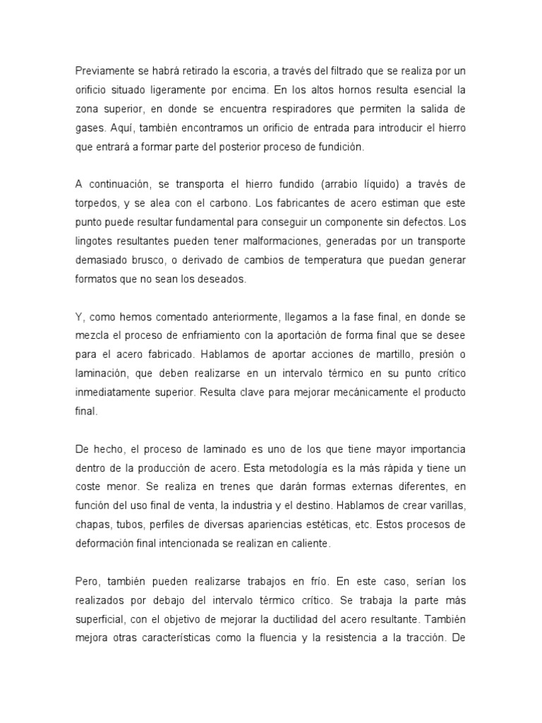 Escoria | PDF | Acero | Hierro