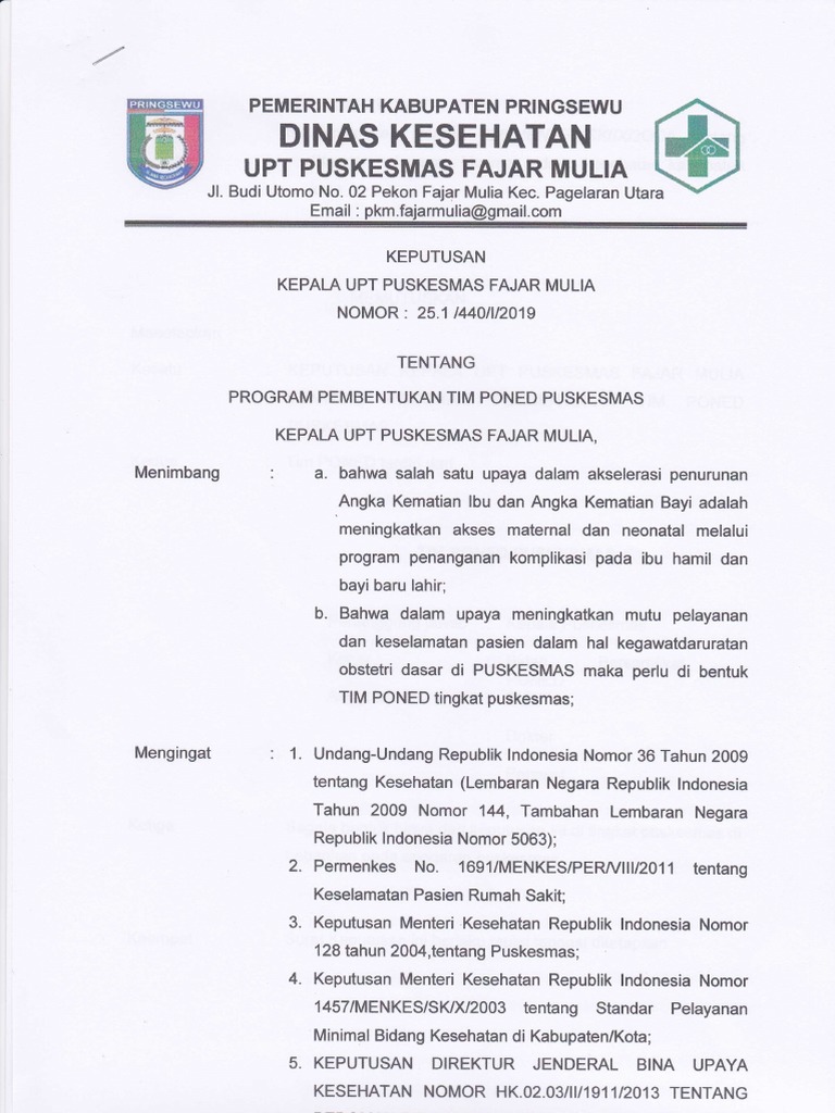 SK Tim Poned LKP | PDF