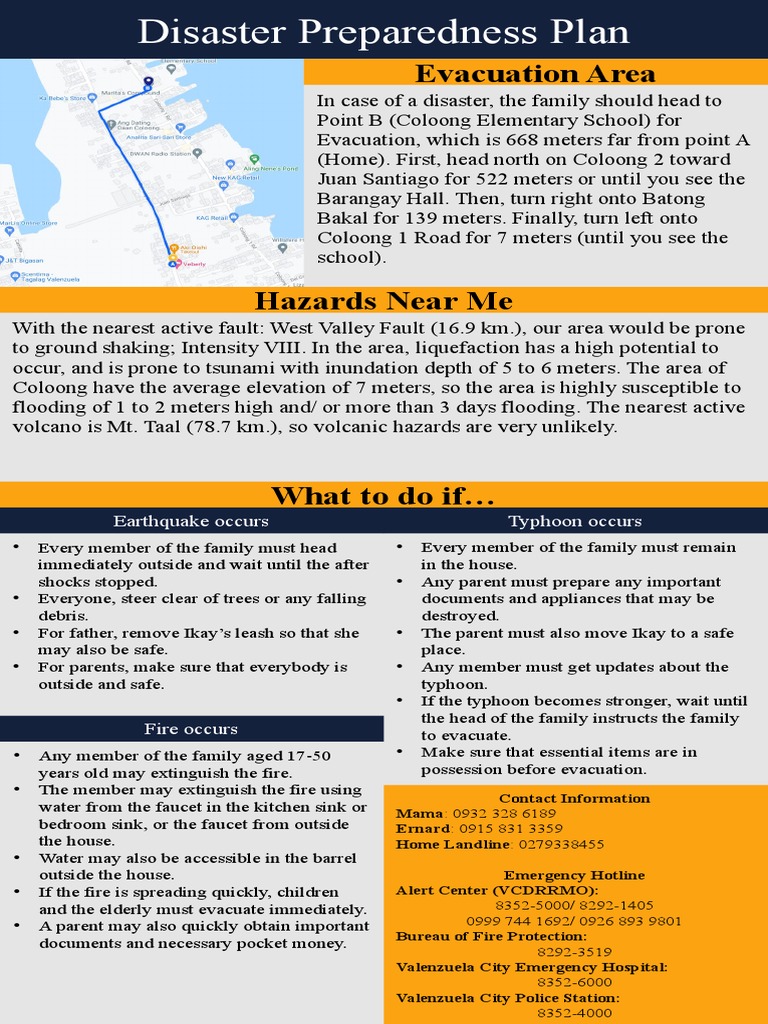 Disaster Preparedness Plan | PDF | Flood | Earthquakes