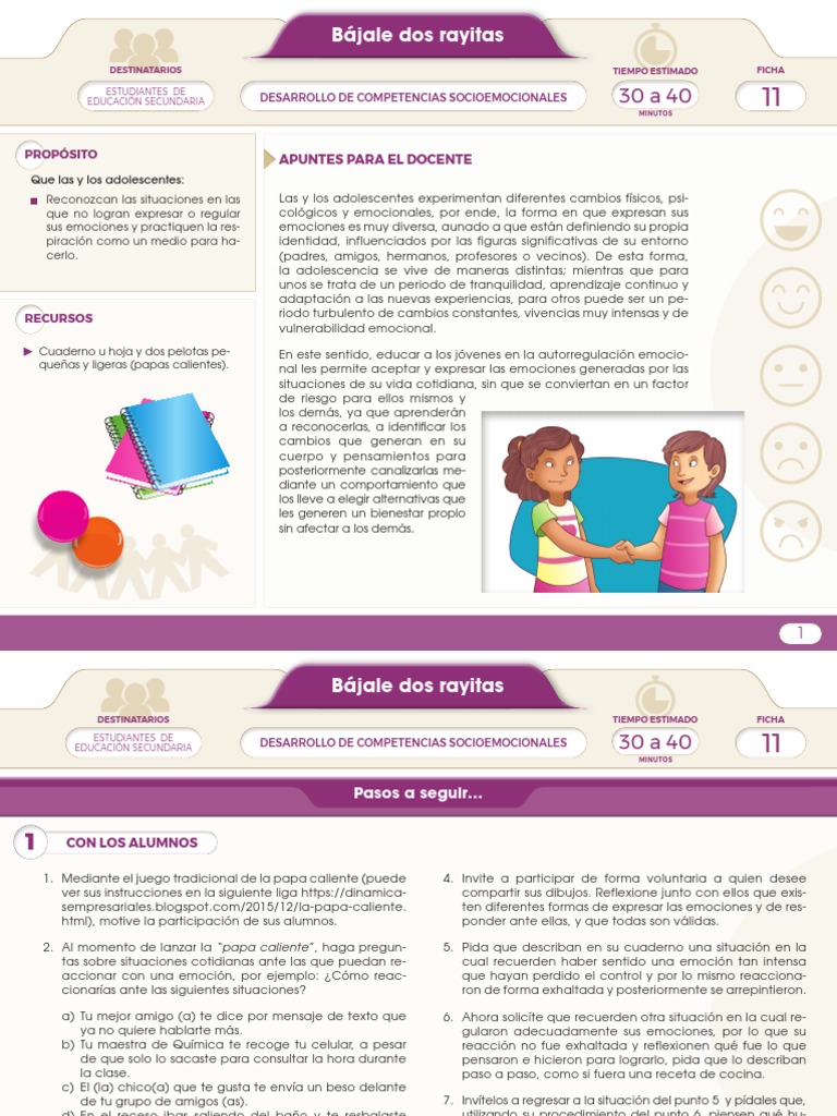 Bájale Dos Rayitas: Regulación Emocional | PDF | Las emociones ...