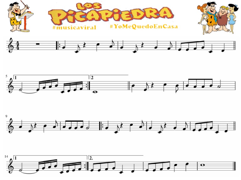 Partitura Los Picapiedras | PDF