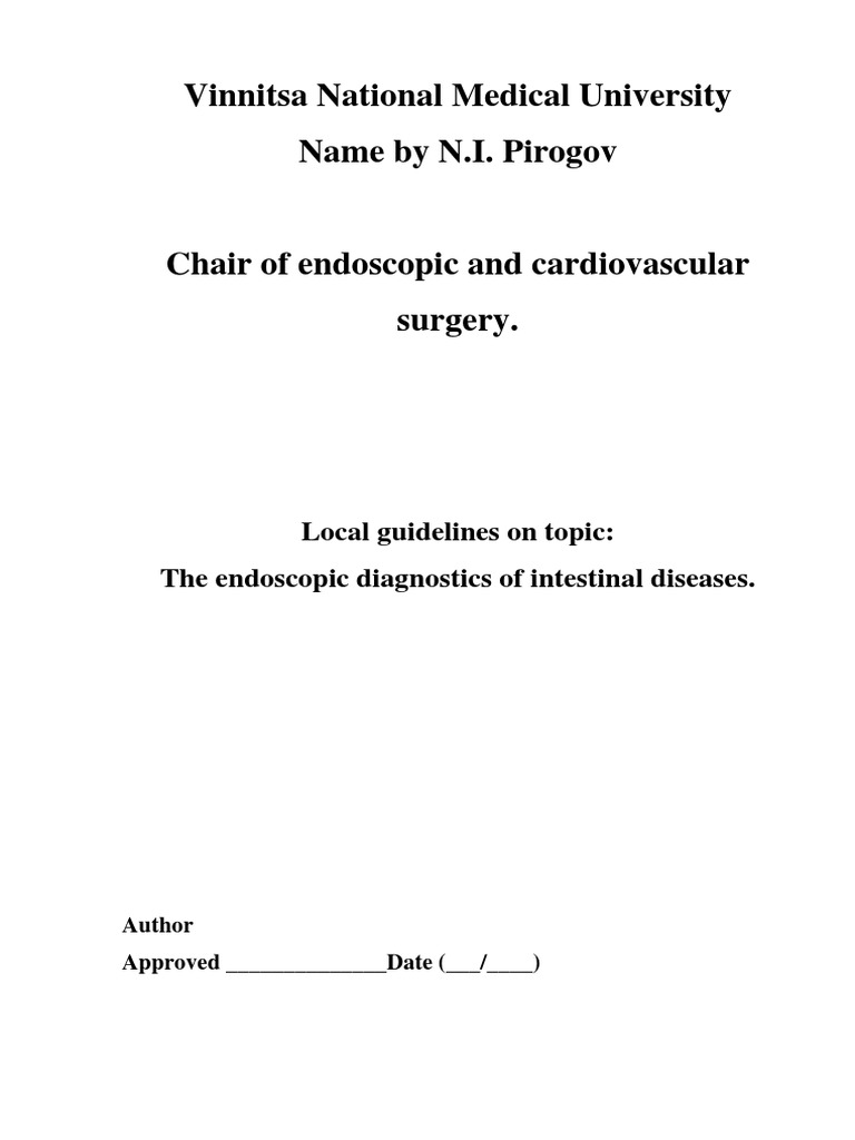 Endoscopic Diagnosis of Diseases of The Intestine. | PDF | Large ...