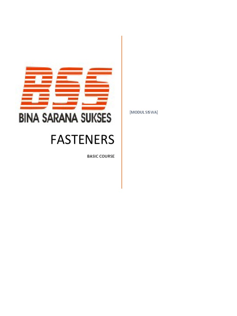 BSS Fastener | PDF