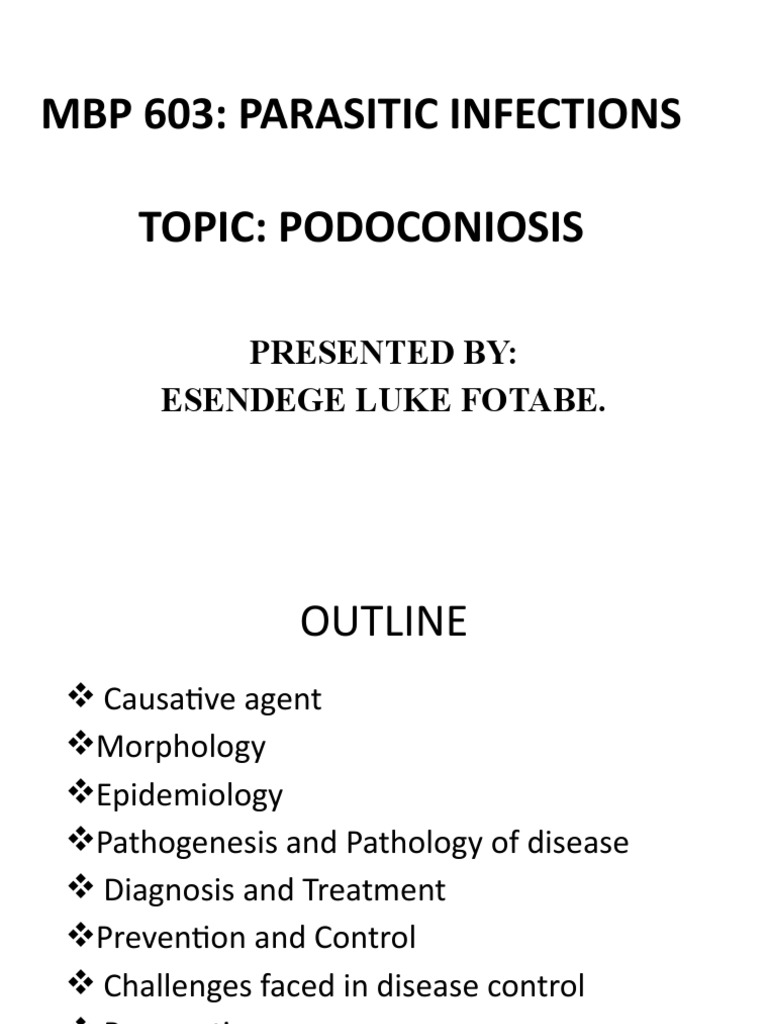 Podoconiosis - Power Point Presentation Notes | PDF | Clinical Medicine ...