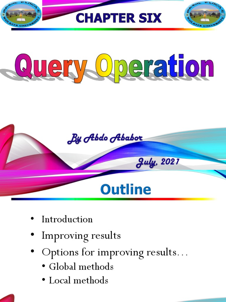 Query Operation 2021 | PDF | Information Retrieval | Relevance