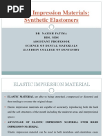 Elastomeric Impression Materials Guide | PDF | Elastomer | Materials