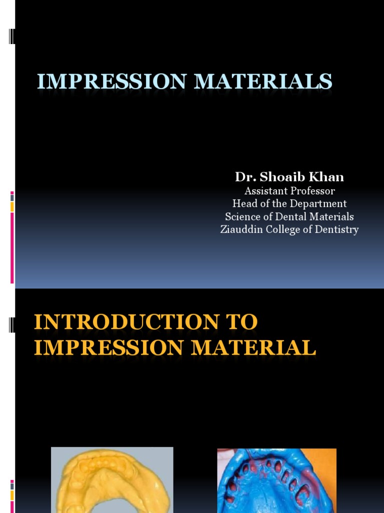Impression Material | PDF | Materials | Chemical Substances