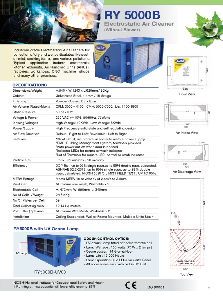 Scrubber Rydair Catalog | PDF | Power Supply | Electrical Engineering