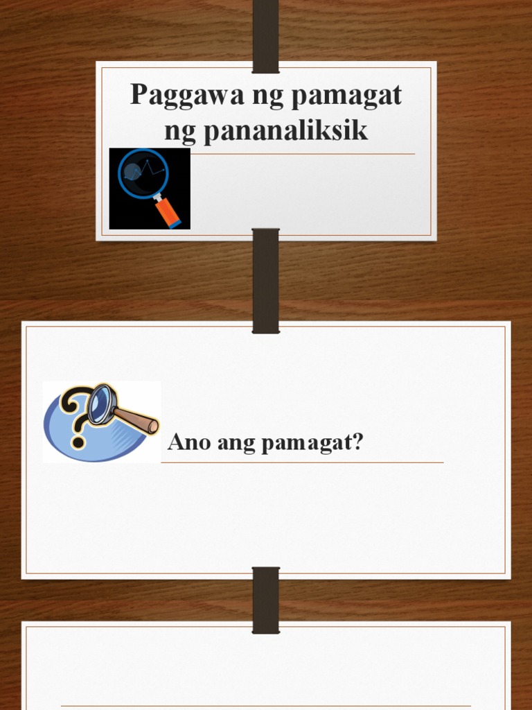 Paggawa NG Pamagat NG Pananaliksik | PDF