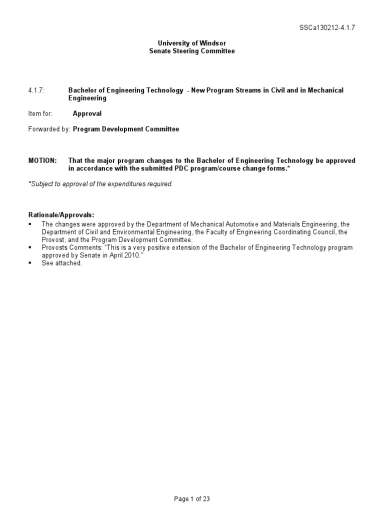 Ssca130212-4.1.7 Bengtech New Program Streams | PDF | Engineering ...