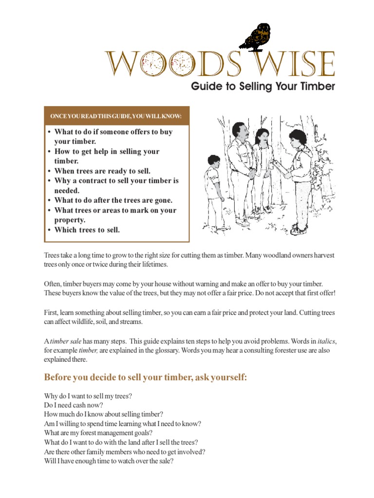 Timber Selling Advices | PDF | Logging | Forestry
