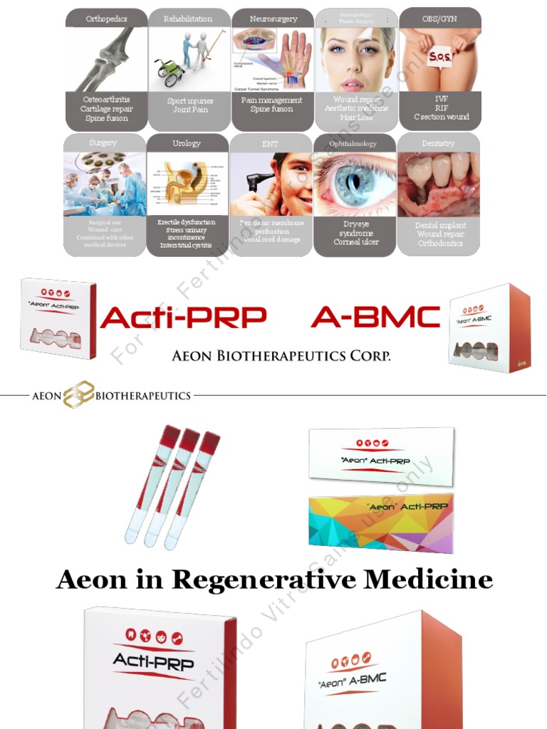 Aeon Acti-PRP and A-BMC 20200908 (Fertilindo) (骨科醫美婦產泌尿) | PDF | Bone ...