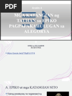 ARALIN 1 (Mito Mula Sa Rome, Italy Panitikan Cupid at Psyche) | PDF