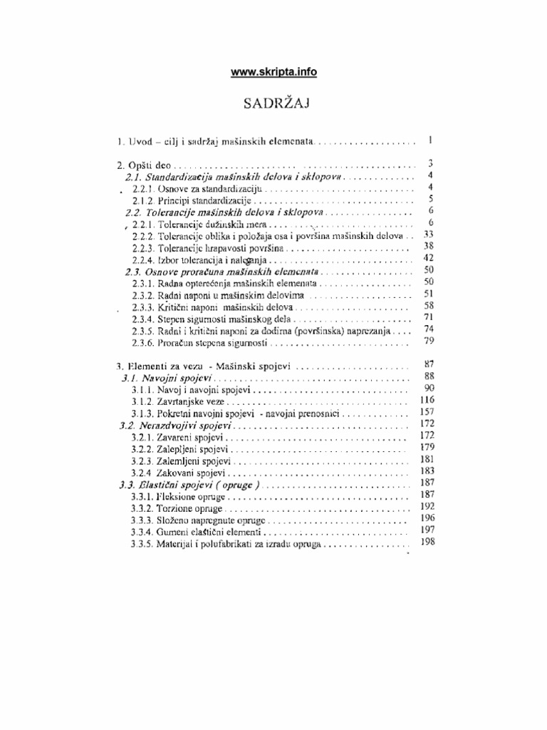 Masinski Elementi | PDF