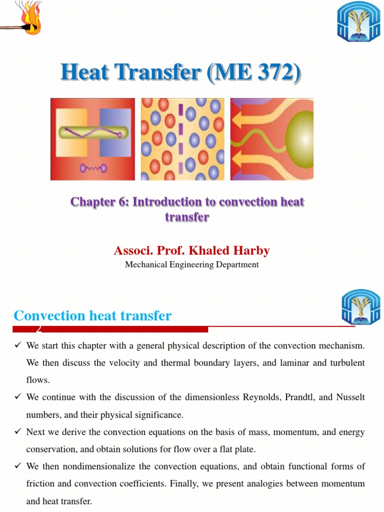 ME 372 (Chapter-6) - Introduction To Convection Heat Transfer | PDF | Fluid Dynamics | Boundary ...