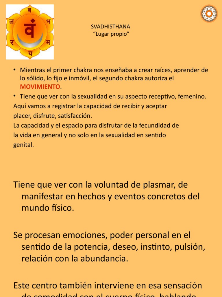 Chakra Sacro: Movimiento y Placer | PDF