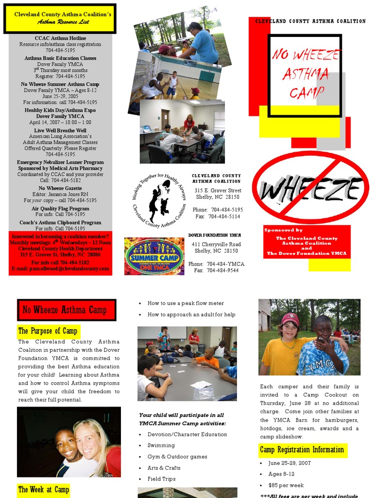 Asthma Camp Brochure | PDF | Asthma