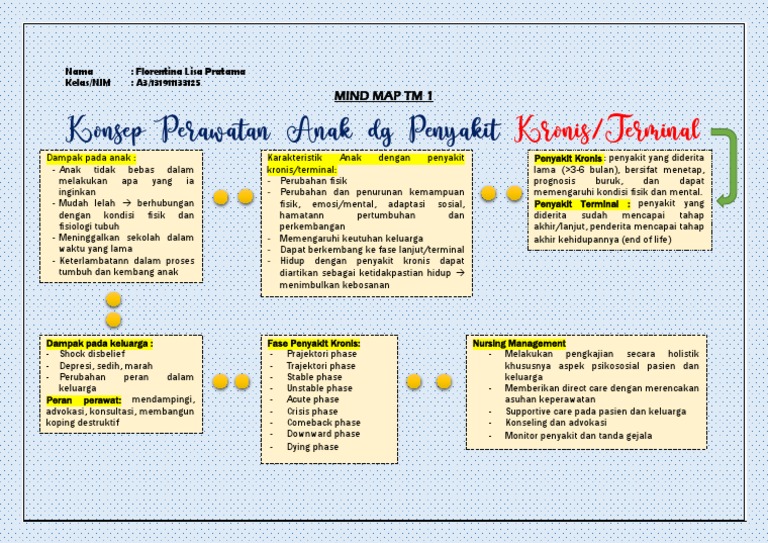 Mind Map Konsep Anak Dengan Penyakit Kronis/terminal | PDF