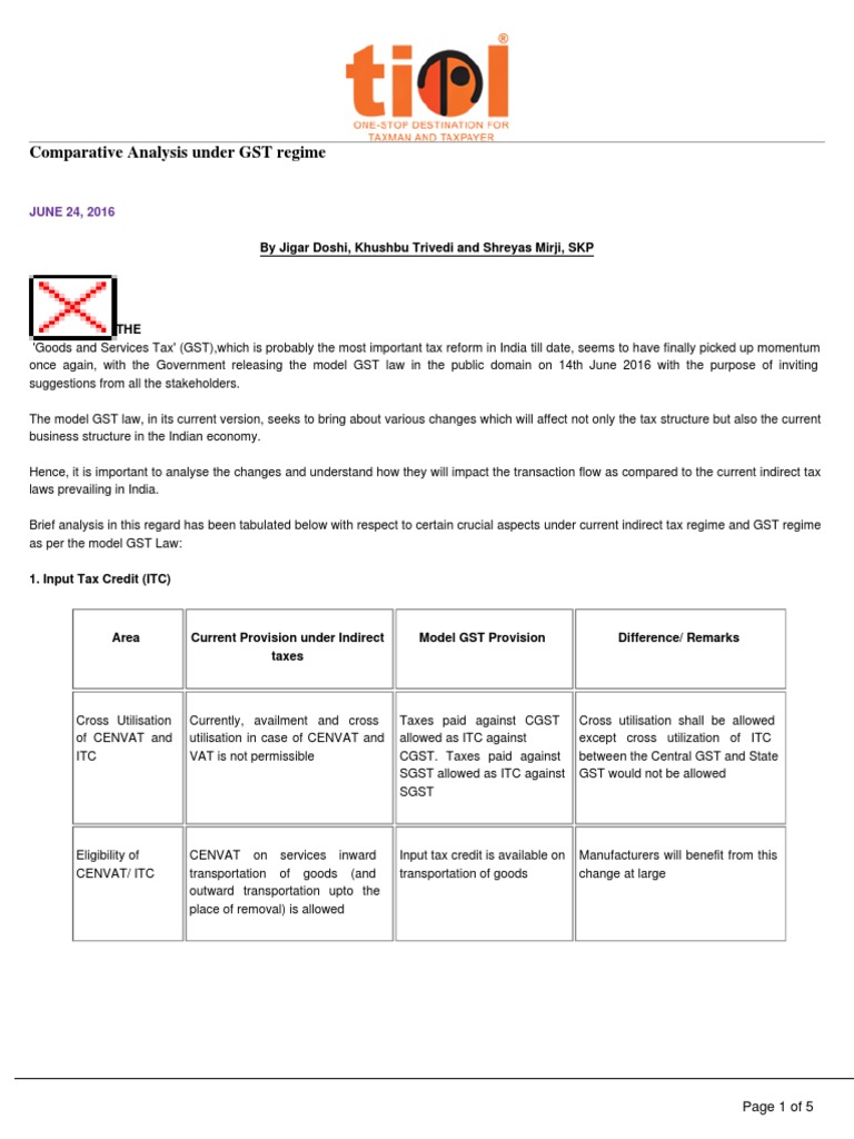 GST Regime: Key Changes Explained | PDF | Value Added Tax | Invoice