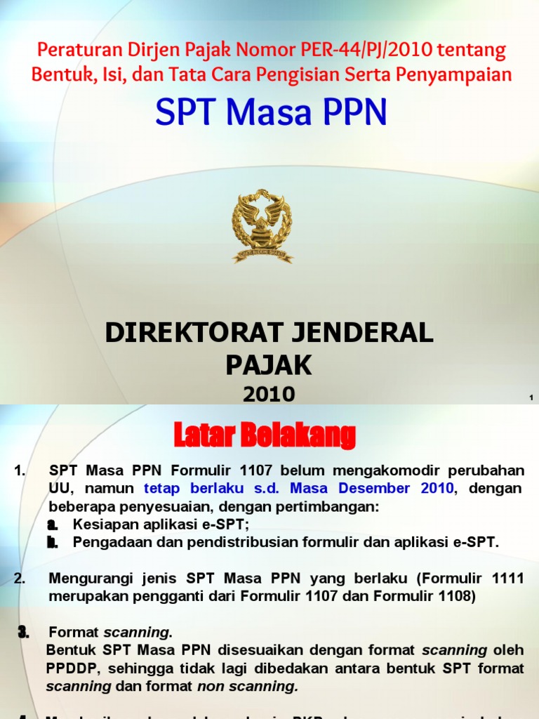 Materi SPT Masa PPN 1111. | PDF