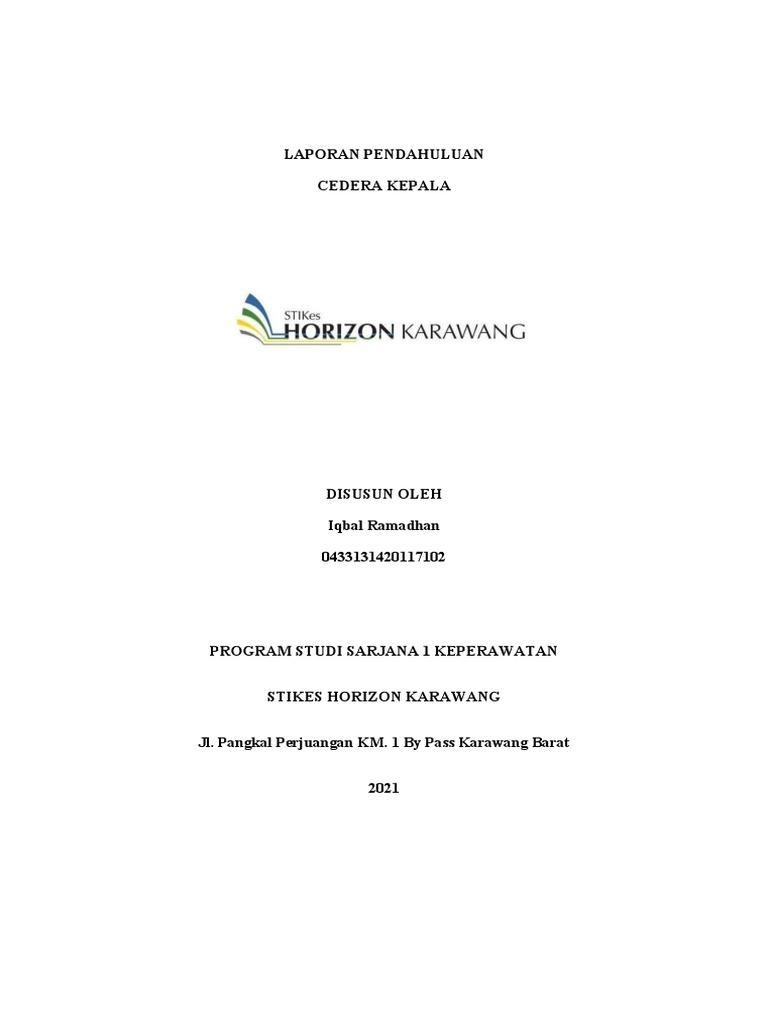 LP Trauma Kepala Docx | PDF