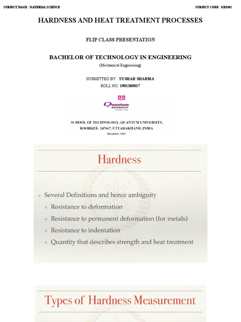 Heat Treatment Processes | PDF